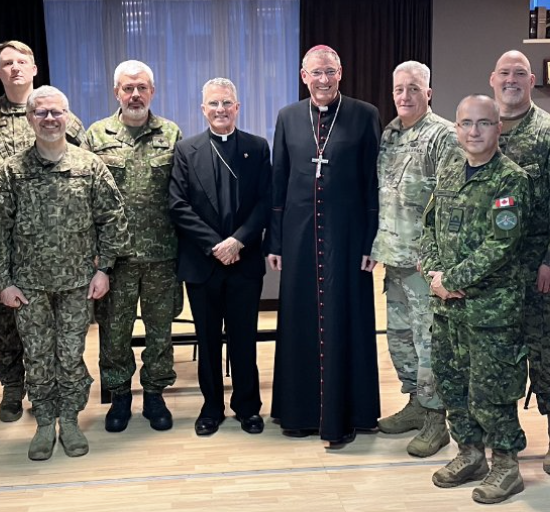 Archbishop visited troops in Latvia - Archdiocese for the Military ...