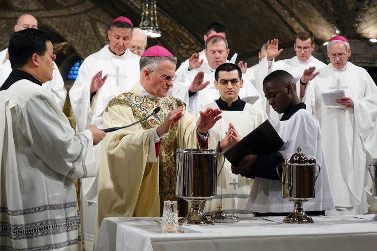Archbishop Broglio Consecrates and Blesses Sacramental Oils at Chrism ...