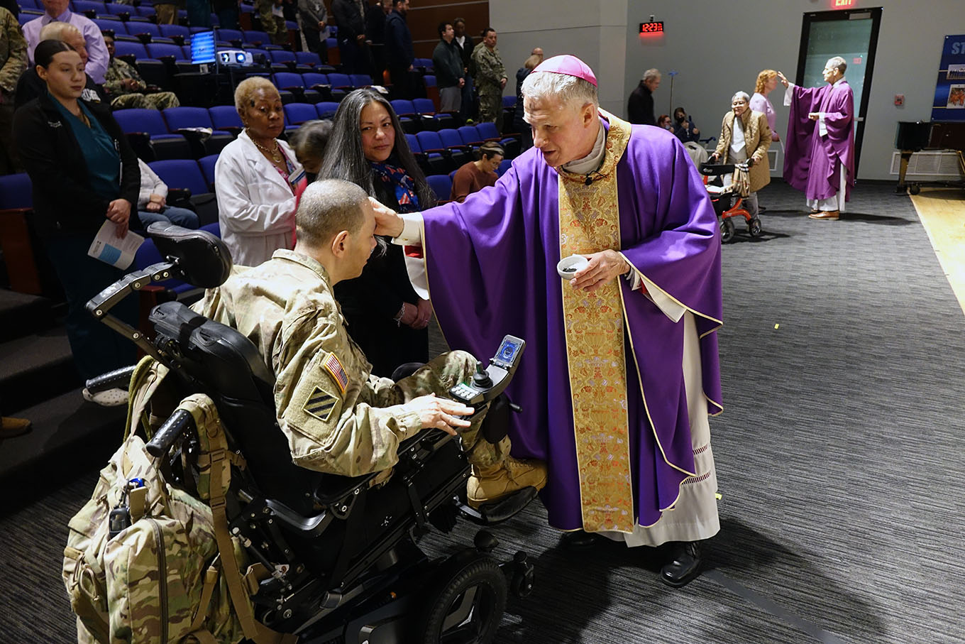 Archbishop Broglio Visits Sick, Celebrates Ash Wednesday Mass at Walter ...